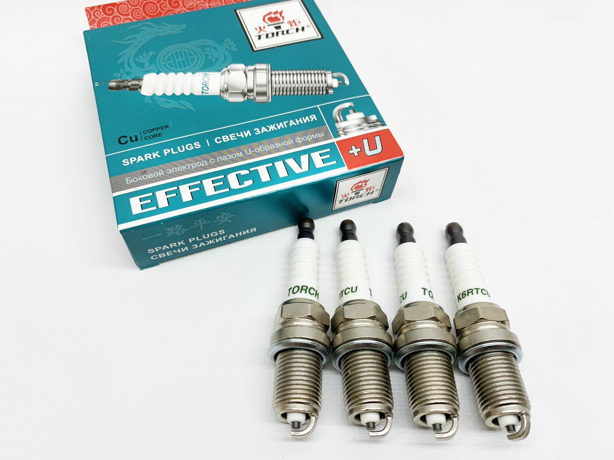 Свечи зажигания Torch K6RTCU для LADA NISSAN RENAULT Largus Logan Megane Sandero K4M K7M K4J K7J F4R SKODA Fabia Octavia VOLKSWAGEN Golf Jetta AME AQW ATZ BLR BLX BLY BVY BVZ NISSAN Almera GA14DE GA16DE CHERY GEELY LIFAN лада Ларгус рено Логан