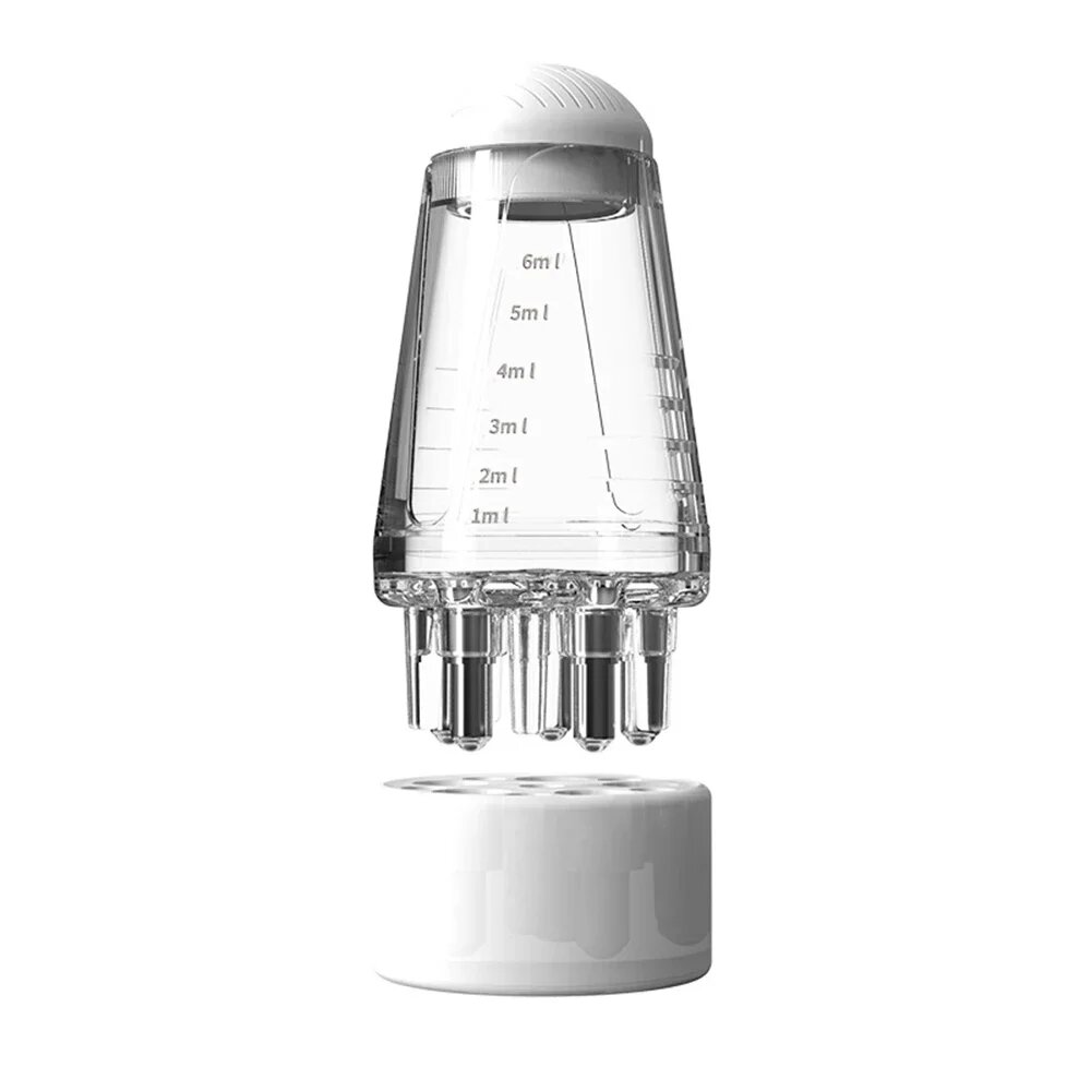 RUZOFO Мини-массажер для головы с расческой 6 мл C565-White