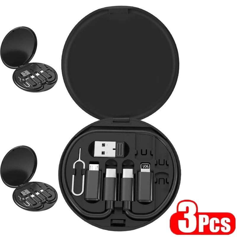 Набор адаптеров USB Type-C 3шт: Android, iOS, USB