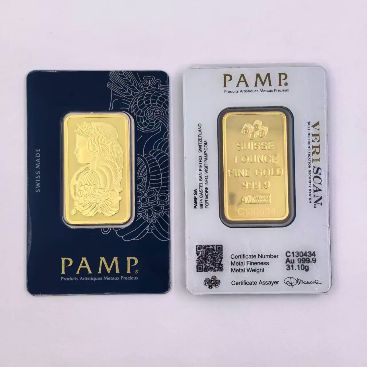 Золотой слиток PAMP VER31g-1oz 24 карата