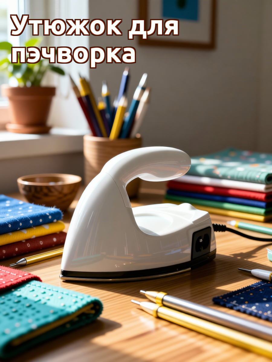 Утюг Мини Портативный Для Шитья И Творчества Белый 10.20X7.00X6.00Cm