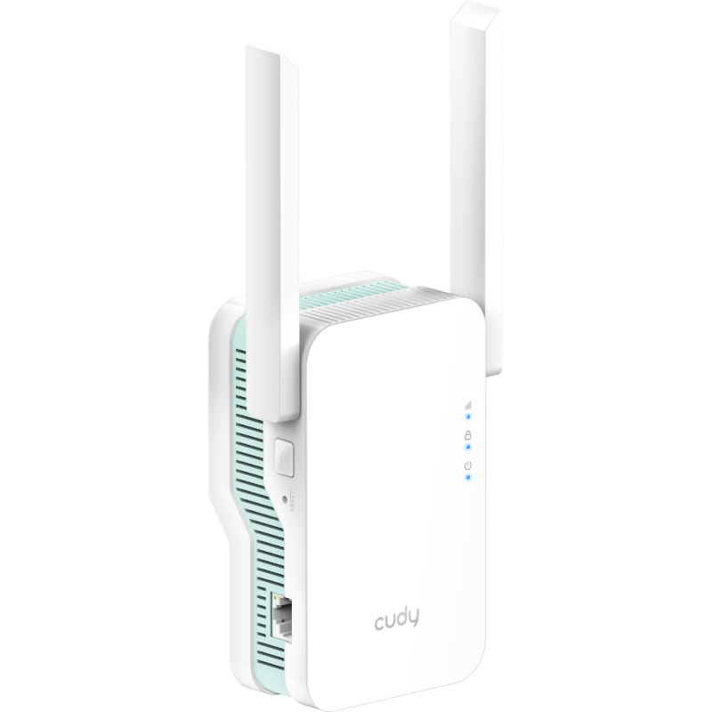 Усилитель Wi-Fi Cudy RE1500, 2 внешние антенны, порт LAN 100 Мбит/с RE1500