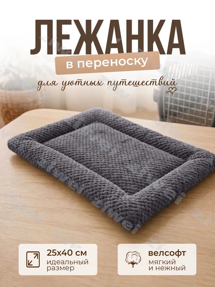 Лежанка-матрасик в переноску, 25х40 см