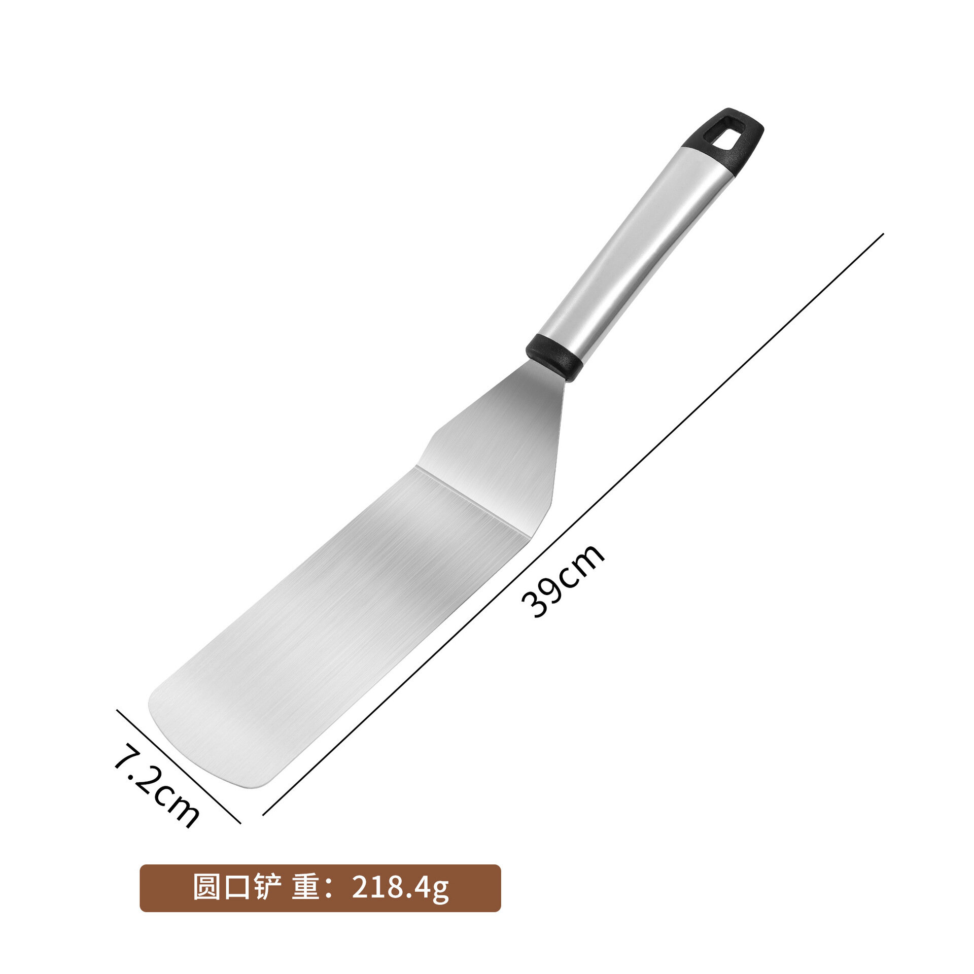Нержавеющая сталь ручка круглый рот шпатель для Teppanyaki стейка блинов пиццы кухонный плоский поворотник кухня