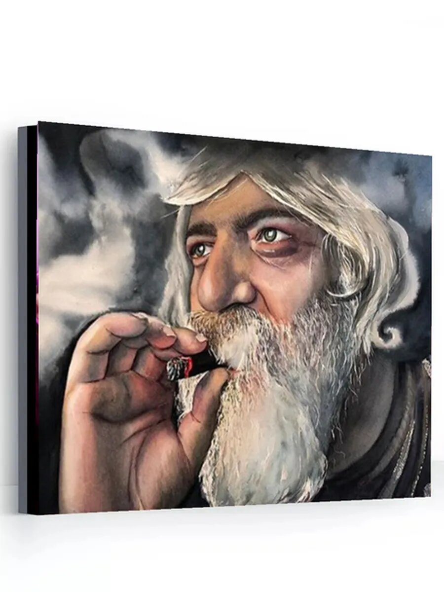 Картина по номерам "Брутальный мужчина", на холсте на подрамнике, 40 x 50 см
