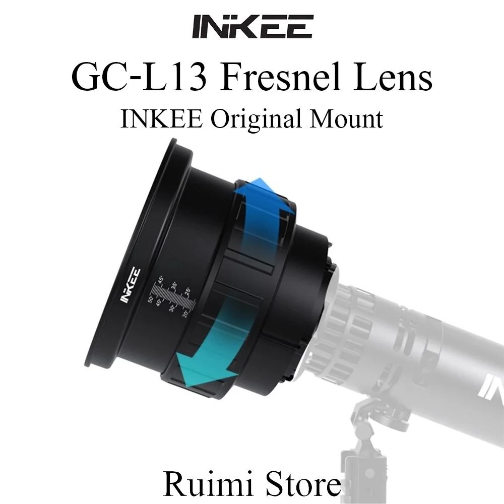 Фокусировочный конденсатор линзы Френеля INKEE GC-L13 совместим с пленочными и телевизионными лампами GC30/GC60/GC150