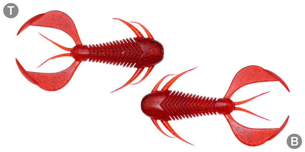 Мягкая съедобная приманка Megabass Rock Hog 2" (10шт.) #clear red