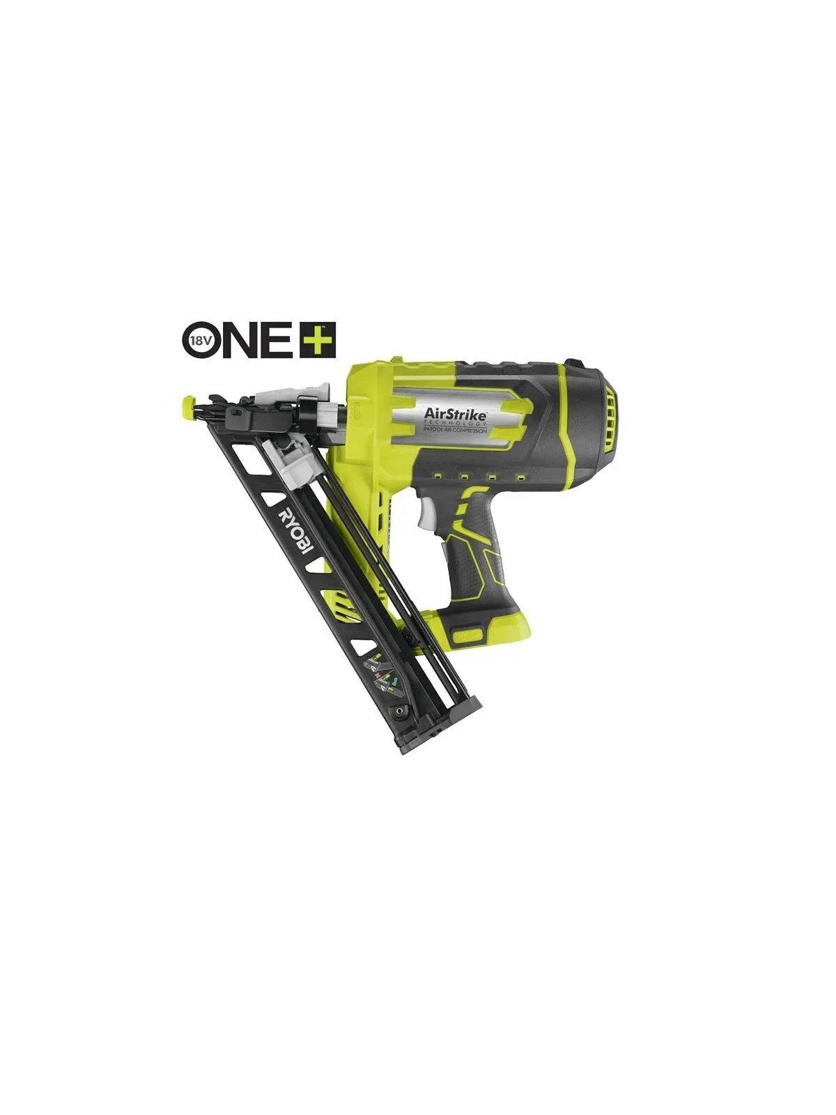 Гвоздезабивной пистолет аккумуляторный Ryobi R15GN18-0 ONE+, 100x скобы, 24 - 64 мм, тип скобы 50, без АКБ и ЗУ, арт. 5133005297