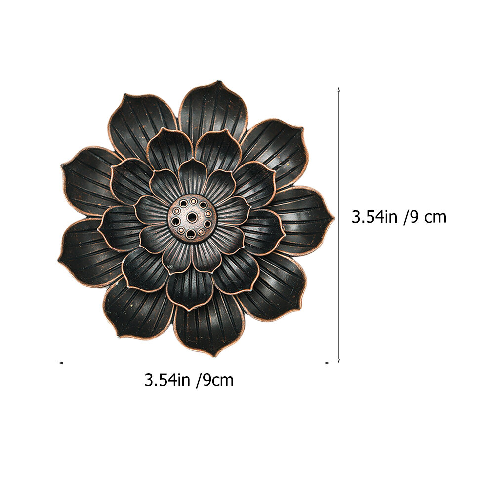 Подставка Для Палочек Лотос Семь Отверстий Из Чистой Бронзы 1PC 9x2.1Cm