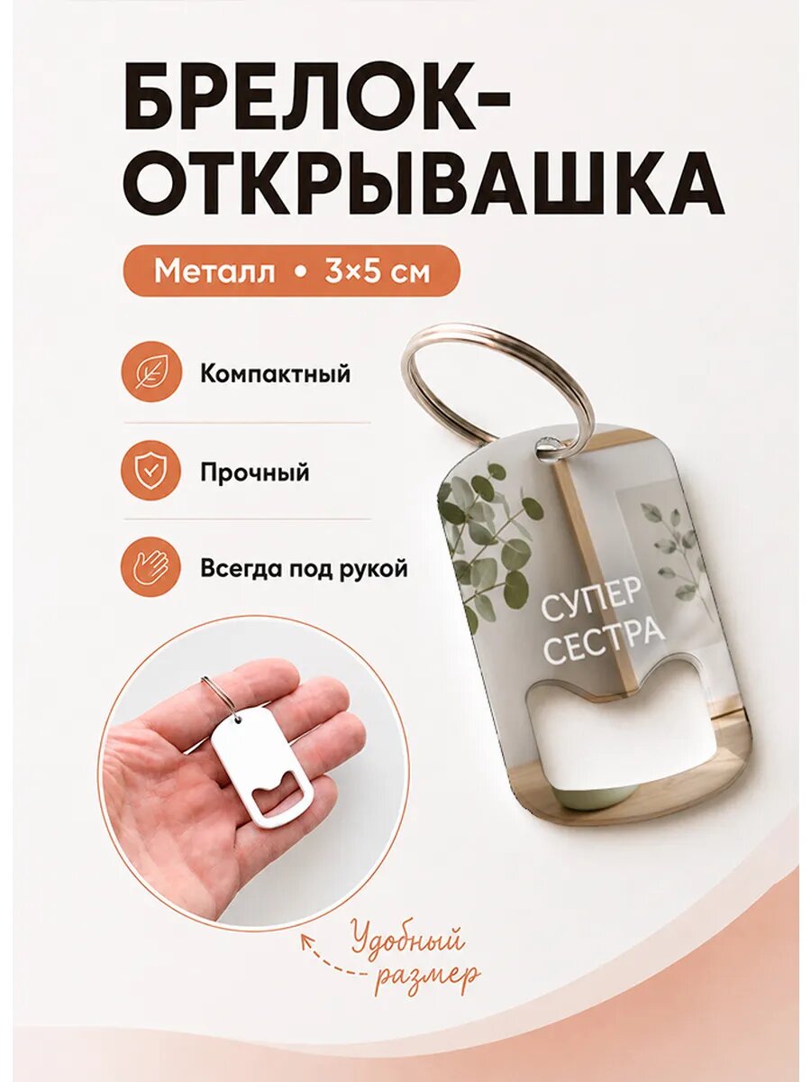 Брелок открывашка "Рамка и Зелёная Свеча"