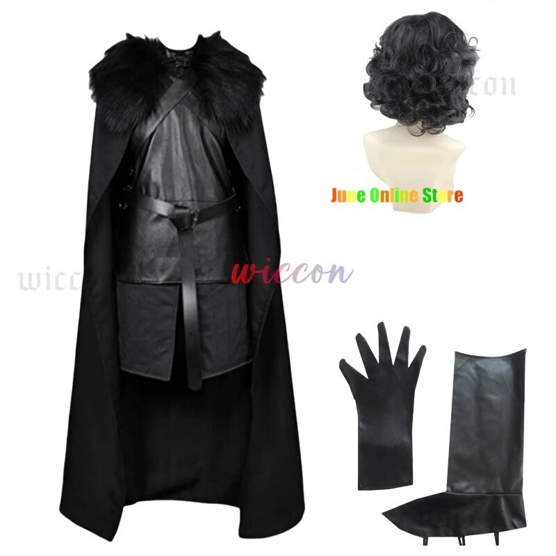 Косплей костюм Джон Сноу XL, Costume wig covers