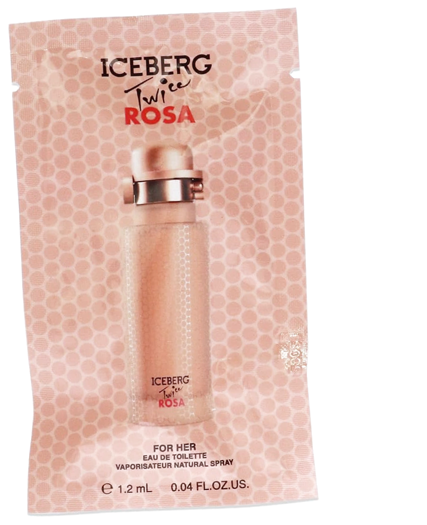 Яркий парфюм Iceberg Twice Rosa сэмпл 1.2 / Туалетная вода Айсберг Твайс Роза пробник / Миниатюра аромата