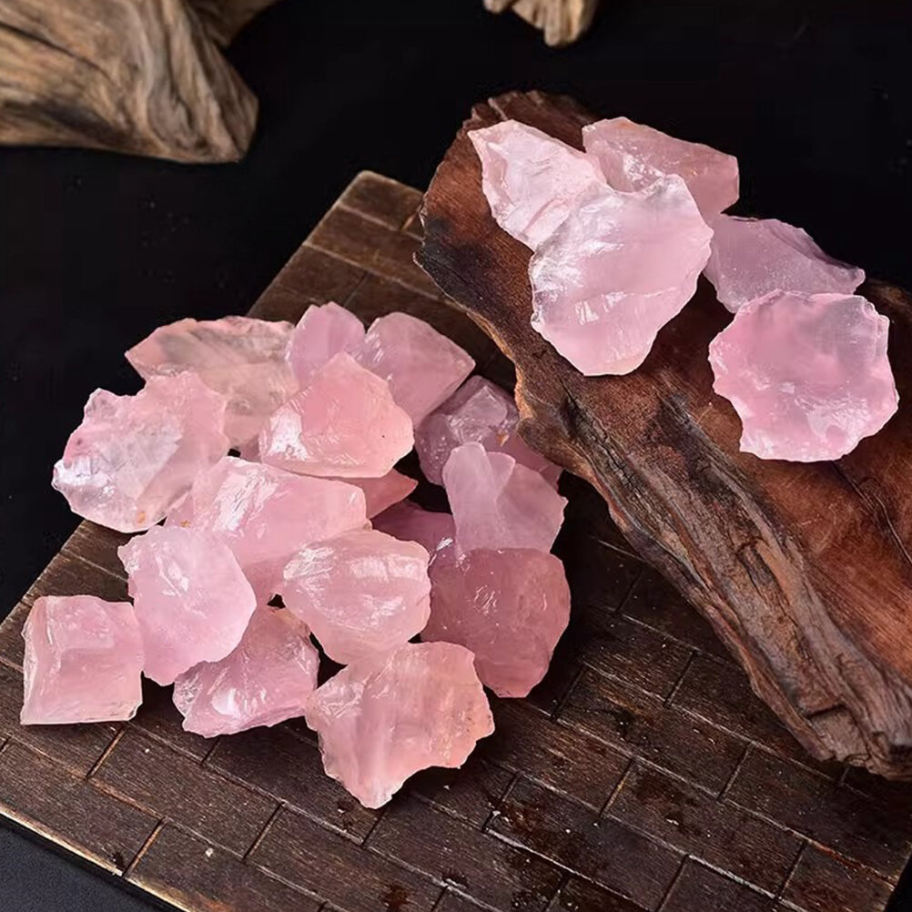 Природный Аметист Розовый Декоративный Камень Для Интерьера 5.00X4.00X3.00Cm