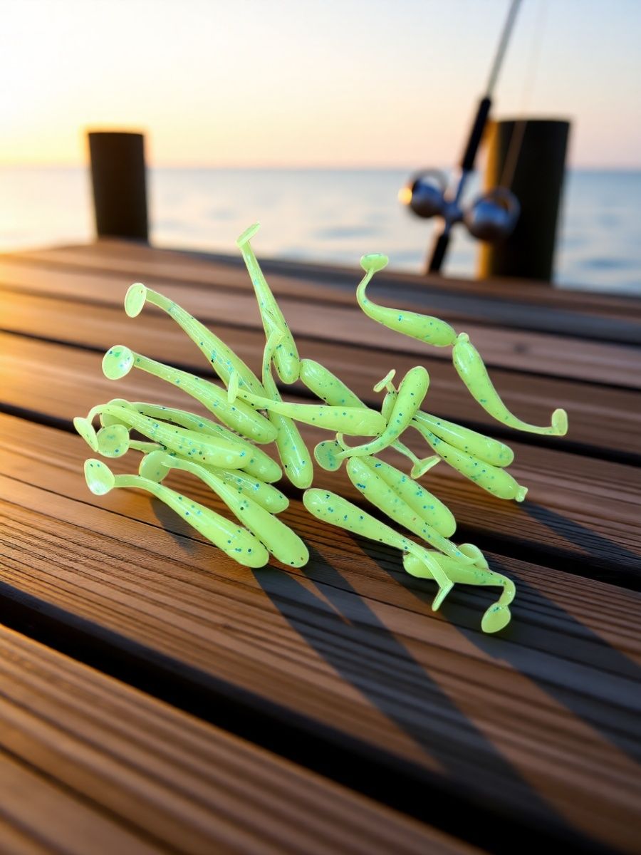 Силиконовая приманка, Виброхвост CONDOR Crazy Bait SCT40 (20штук), 40 мм, цвет 046 арт. 0260046