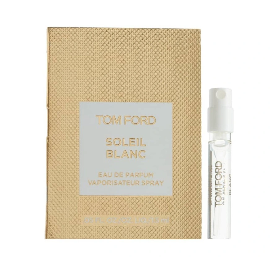 Парфюмерная вода Tom Ford Soleil Blanc пробник 1.5 / Том Форд Солей Бланк миниатюра яркого аромата / Сэмпл парфюма