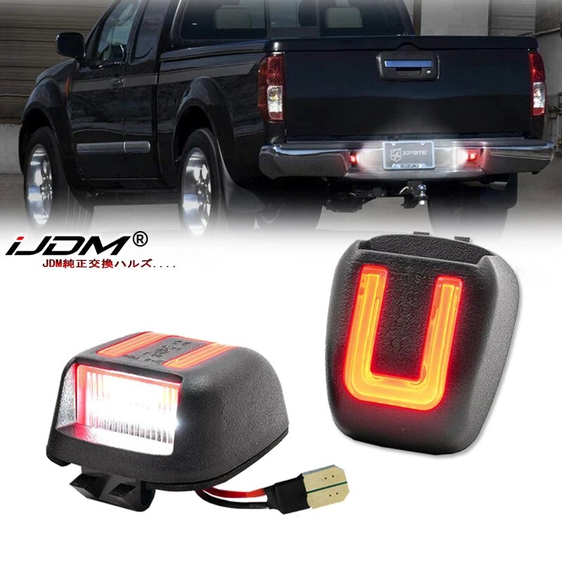 Подсветка Номерного Знака Для Nissan Navara D40, Frontier, Armada, Titan, Xterra, Suzuki Equator, 12В, T10, 15SMD, Белая, 2 Шт.