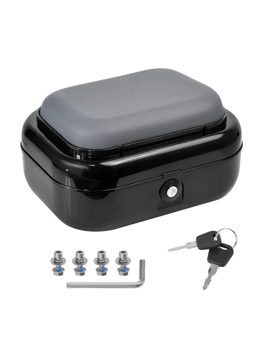 Багажник с сиденьем для электросамоката KUGOO M5/M5 Pro, черный, пластиковый