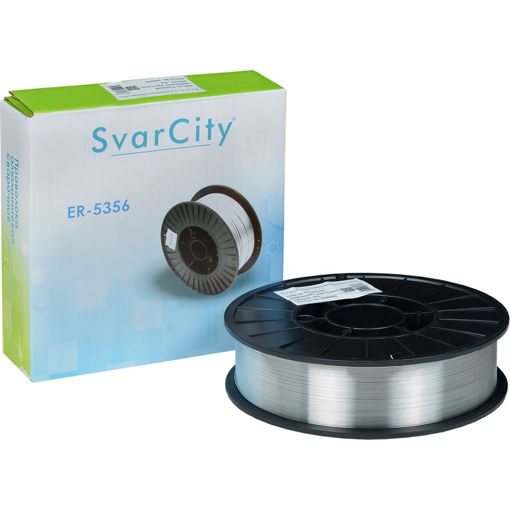Сварочная проволока алюминиевая SvarCity ER-5356 AlMg5 (Св-АMr5) 0,8мм 2кг алюминиевая проволока для сварки ER-5356 AlMg5-0,8/2кг