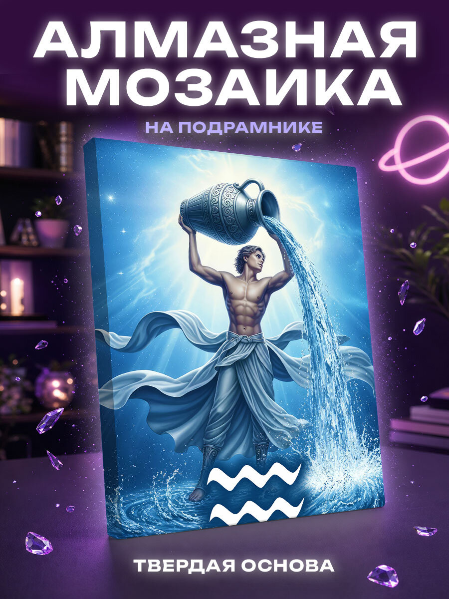 Алмазная мозаика Водолей