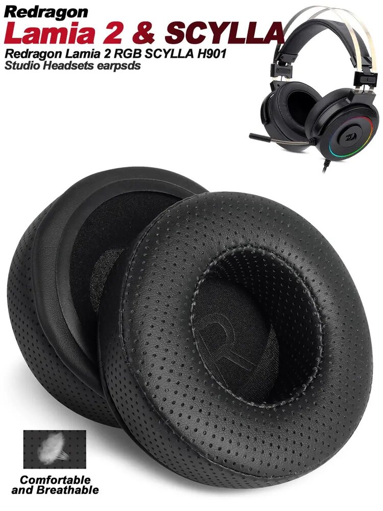 Амбушюры Redragon Lamia 2 H320 SCYLLA H901RGB H301 Siren 2 REDRAGON Mento для наушников