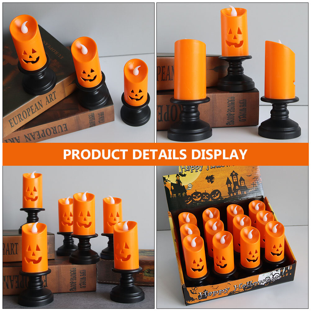 3 Штуки Halloween LED Лампы Укрась Ночник Декоративный Праздничный Свет 13x5.5Cm