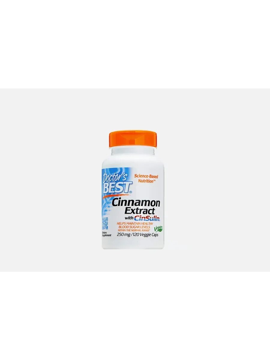 #Doctors Best cinnamon extract 250 мг Экcтракт кoрицы 120шт#