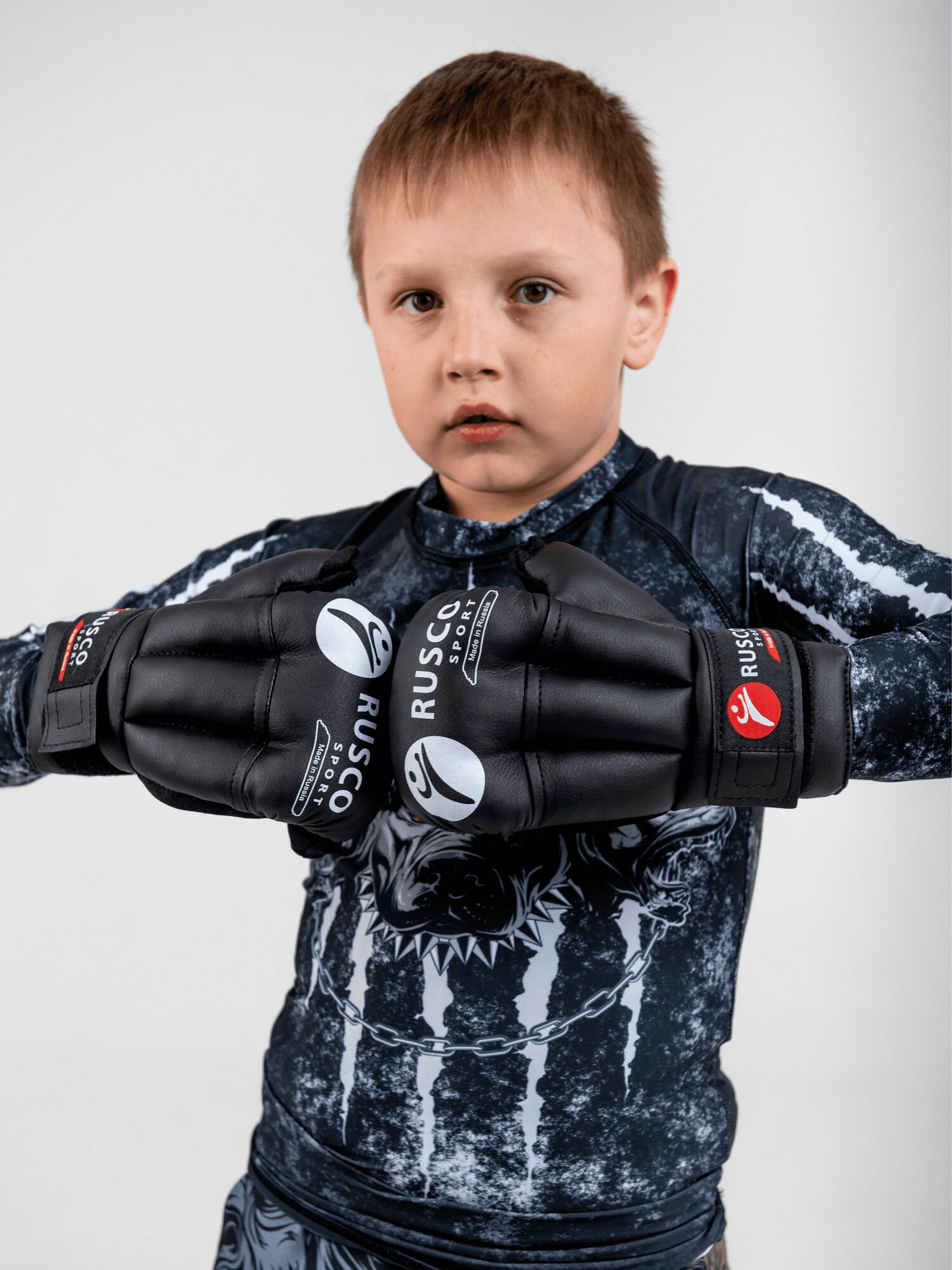 Перчатки для Рукопашного боя Rusco Sport Черные 6oz