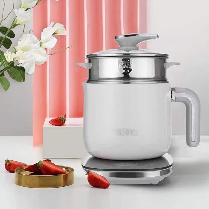 Thermos EHA-4321E многофункциональная электрическая кастрюля для паровой обработки, варки и томления - стальной цвет