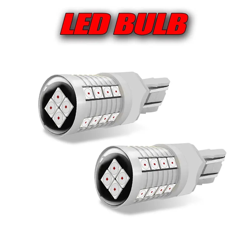 Супер яркие светодиодные лампы T20 7440 7441 7443 7444 W21 Вт LED Bulb, 7443 W21-5W, Красный, RED