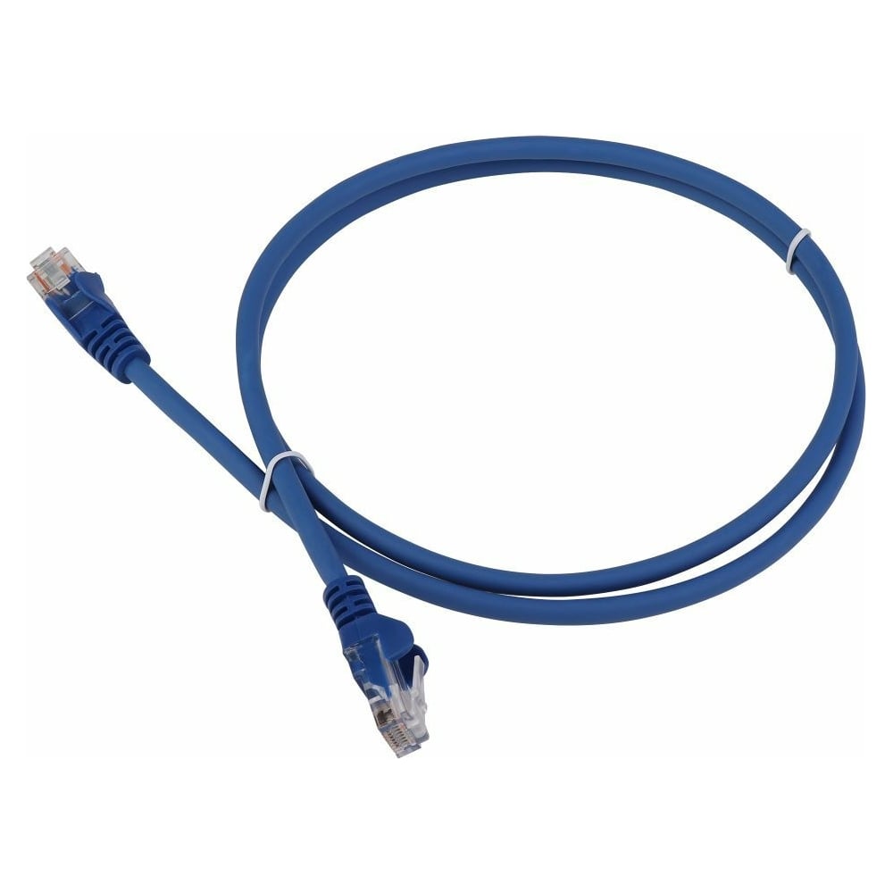 Патч-корд LANMASTER RJ45-RJ45, 4 пары, UTP, категория 5е, 0,3 м, синий, LSZH, LAN-PC45/U5E-3.0-BL