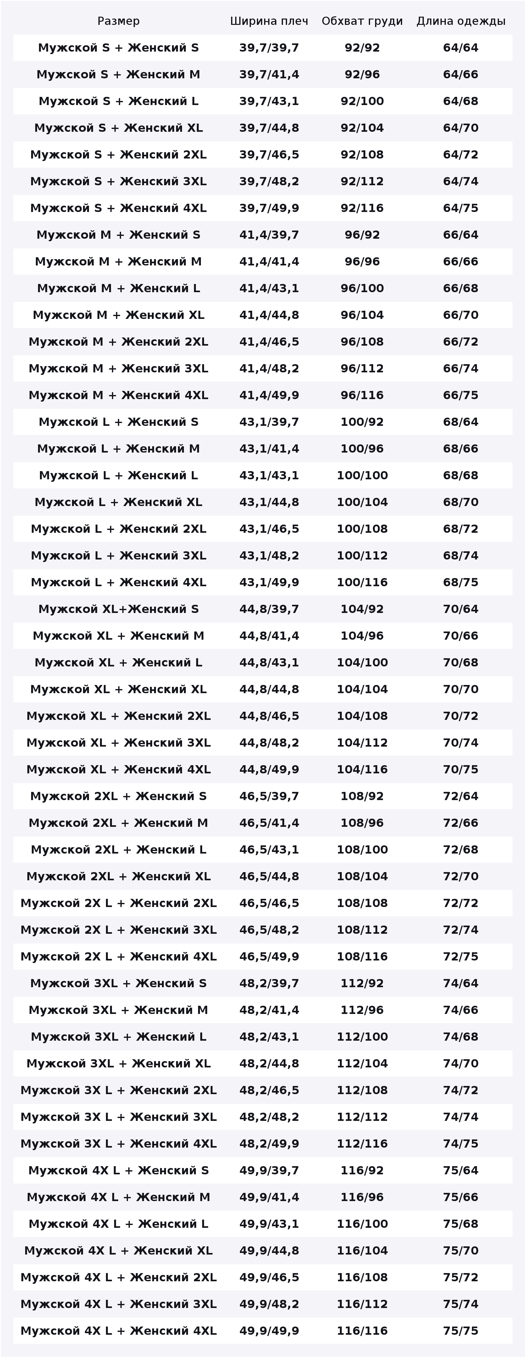 Комплект одежды MDlila, размер Мужской 3XL + Женский M — фото 1