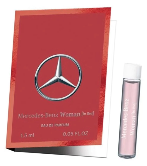 Мини-версия аромата Mercedes Benz Mercedes Benz Woman In Red 1.5 / Парфюмерная вода Мерседес Бенс Вумен Ин Ред пробник