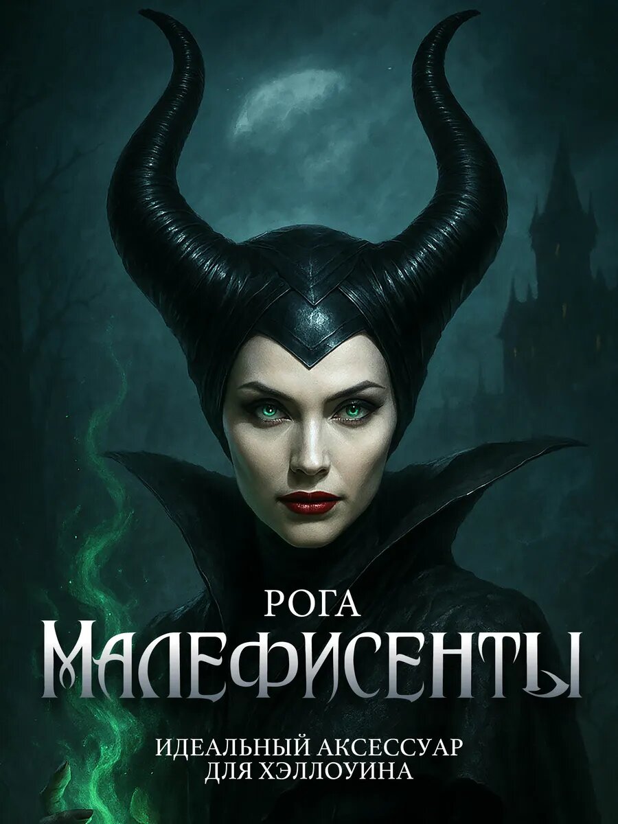 Рога волшебницы Малефисенты на Хэллоуин