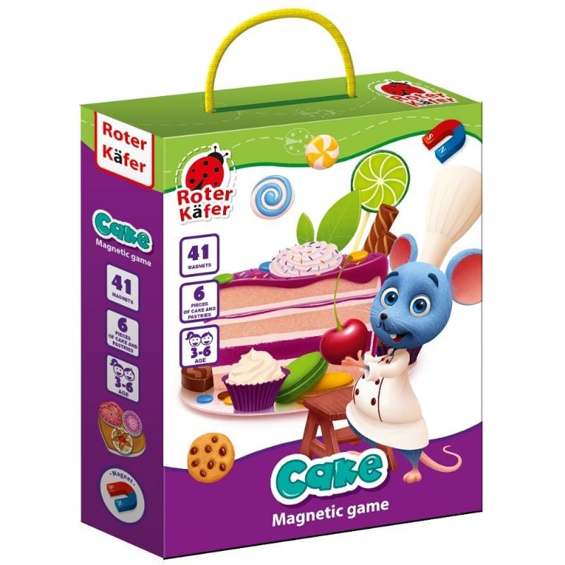 Настольная игра Roter Kafer Ciasto, магнитная головоломка для детей, разноцветный