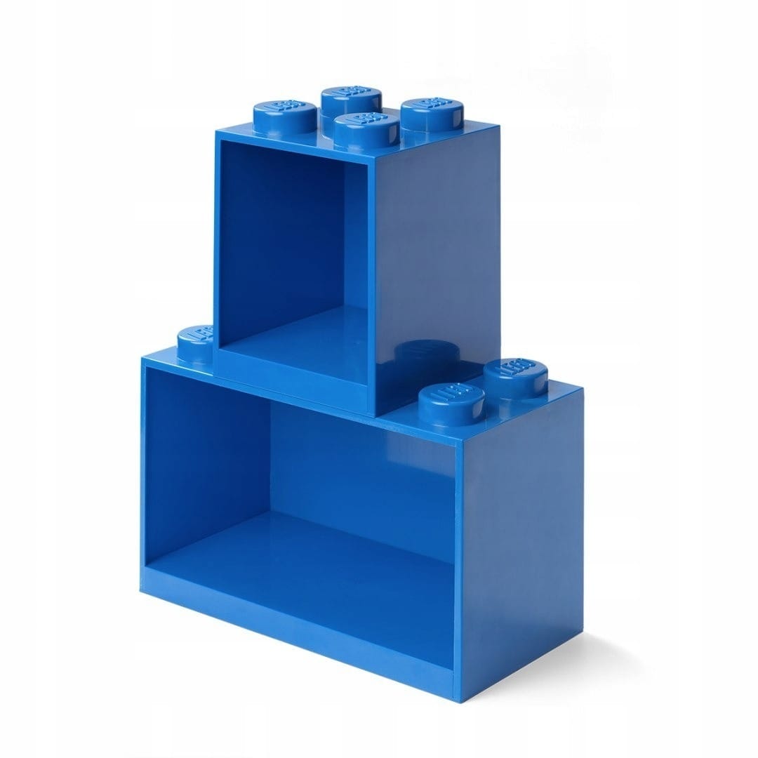 Подставка канцелярская LEGO набор полок, синий, 2 шт