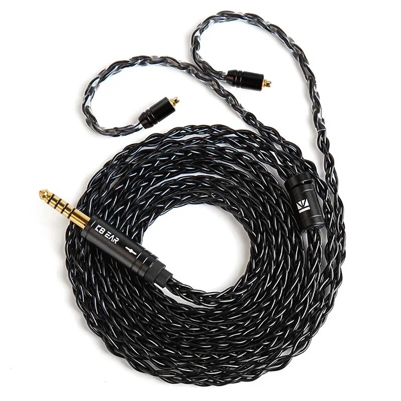 KBEAR ST12 кабель для наушников Black 4.4 MMCX 1.2 м