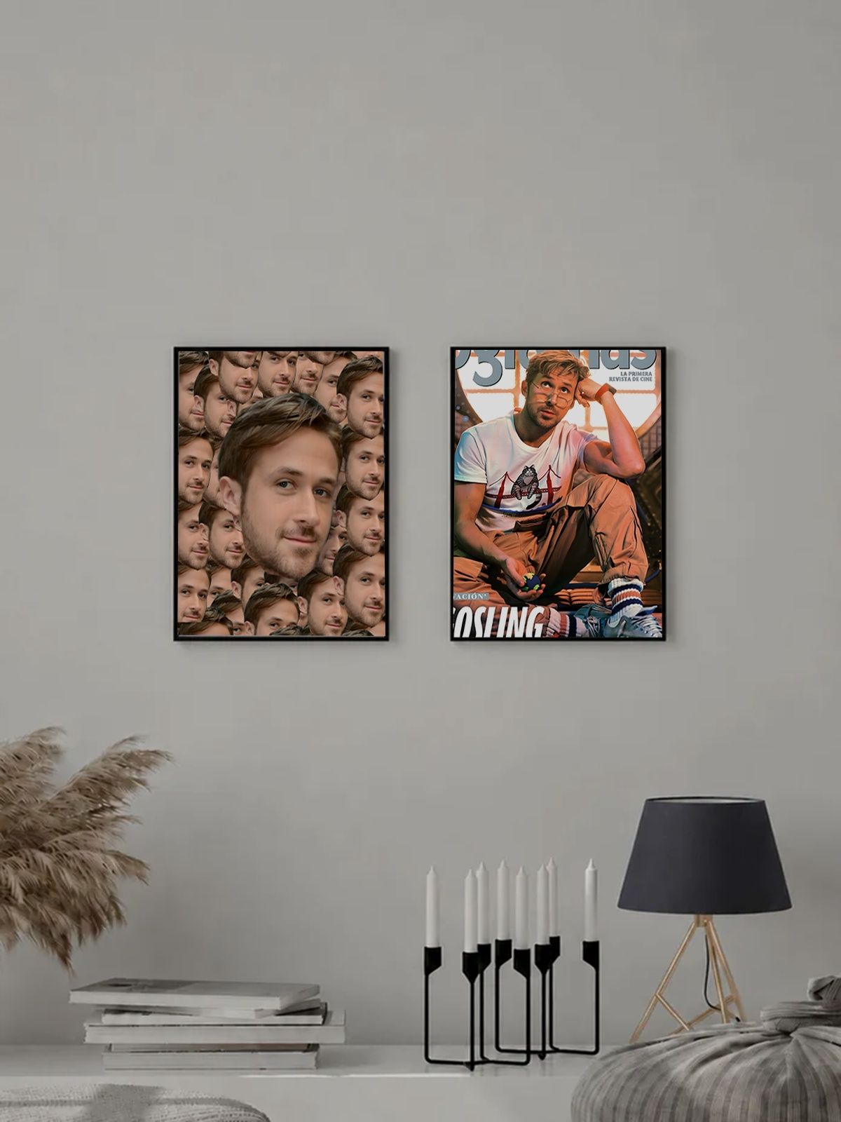 Набор Постеров / Плакатов Райан Гослинг (Ryan Gosling) 2 Листа А4