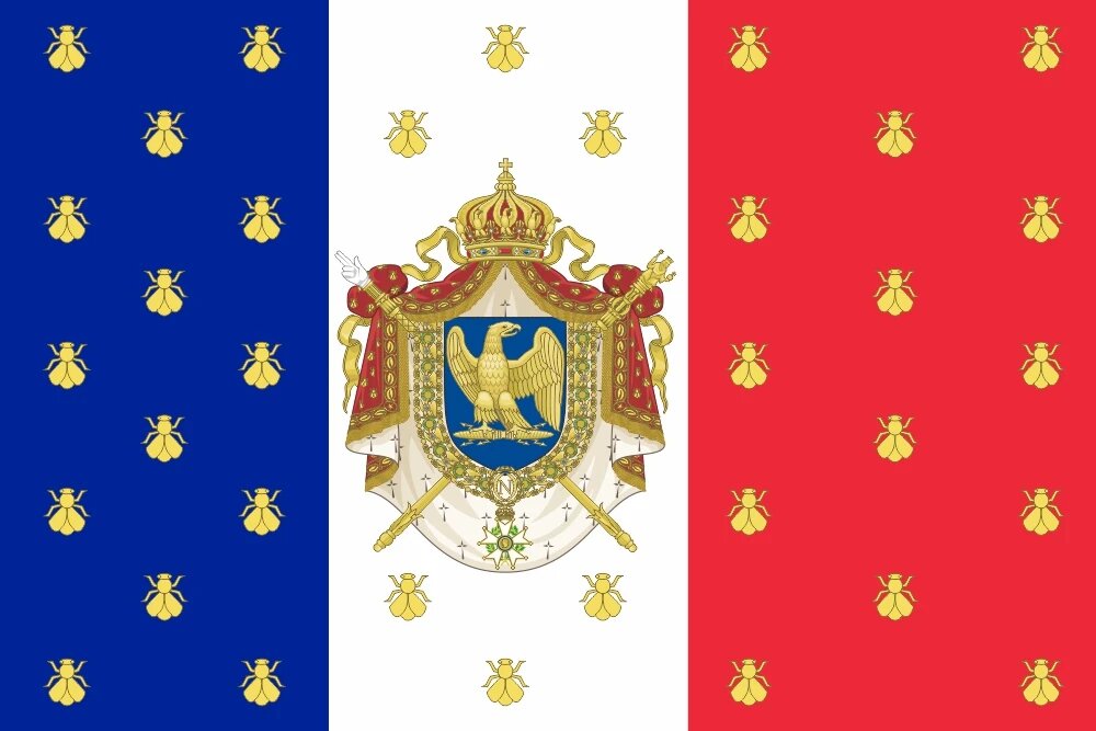 Франция, баннер Napoleon III, темно-синий