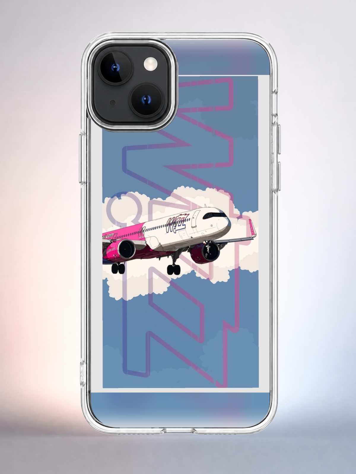 Чехол iPhone 14 Самолет в Y2K Indie Sleaze