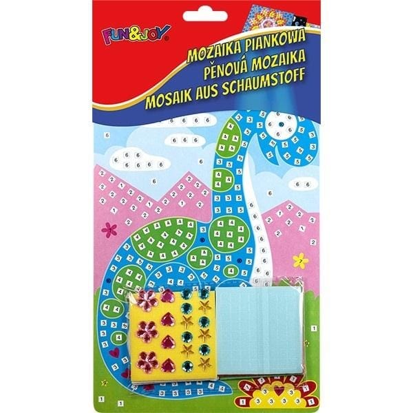 Мозаика Titanum пенная мозаика, динозавр, разноцветный