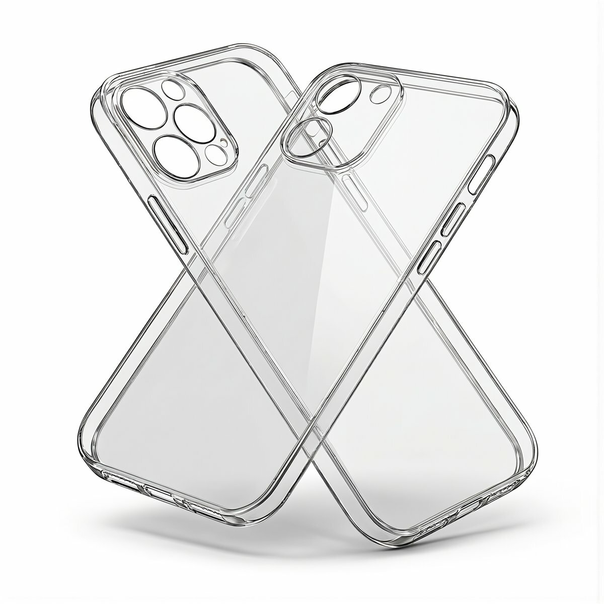 Прозрачный чехол TPU для смартфонов iPhone, полная защита камеры, точные вырезы под порты, тонкий мягкий корпус, защита от царапин, Другие модели — уточните у онлайн-консультанта