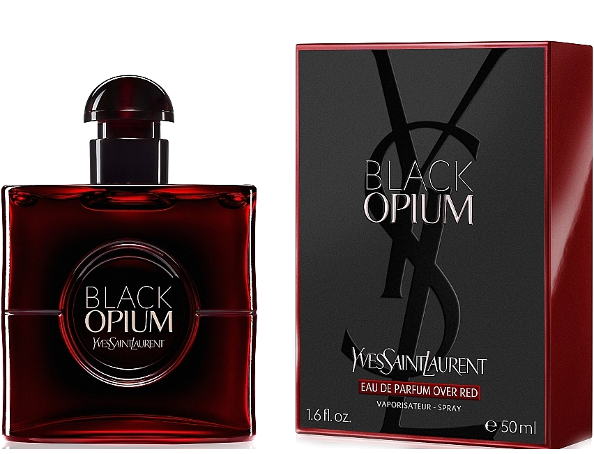 Ив Сен Лоран Блэк Опиум Овер Ред парфюмерная вода 50 мл 2024 - Yves Saint Laurent Black Opium