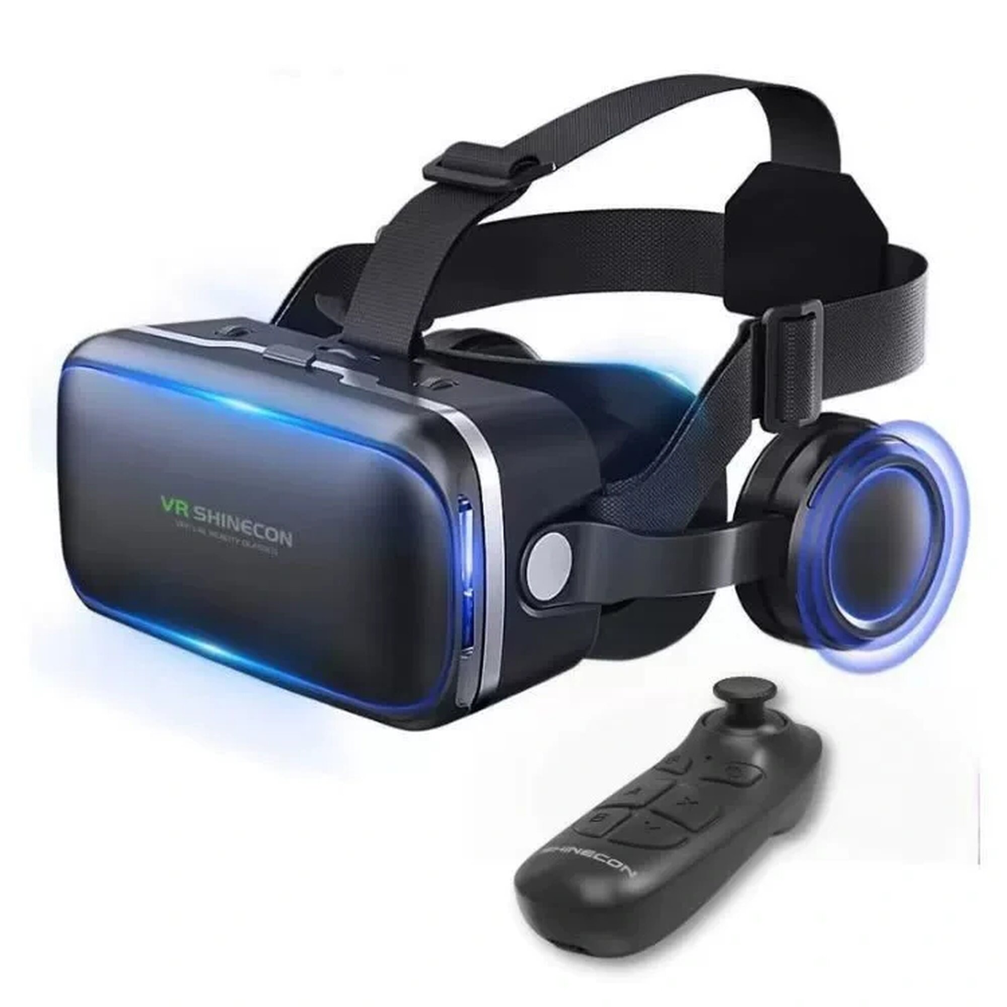 VR очки для смартфона с регулировкой диоптрий до 600 и встроенными наушниками