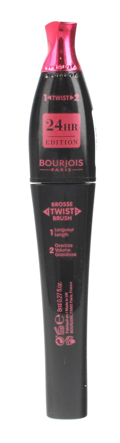 Тушь для ресниц Bourjois Twist up the Volume 24HR № 23, черный, 8 мл