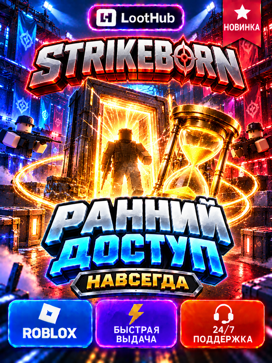 Roblox Strikeborn Страйкборн геймпасс ранний доступ Early Access навсегда код активации Роблокс