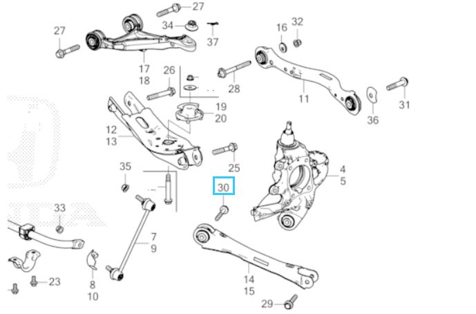 Болт-шайба 12х80; Артикул Honda/Acura: 90181TYAA00 (Оригинал)