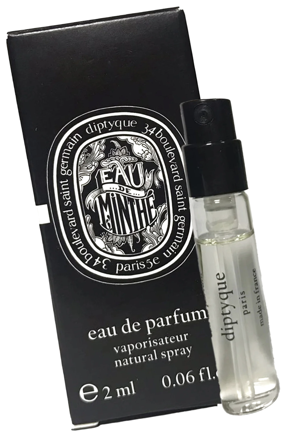 Diptyque Eau De Minthe парфюм 2 мл миниатюра для мужчин и женщин - Диптих Минтея мятный