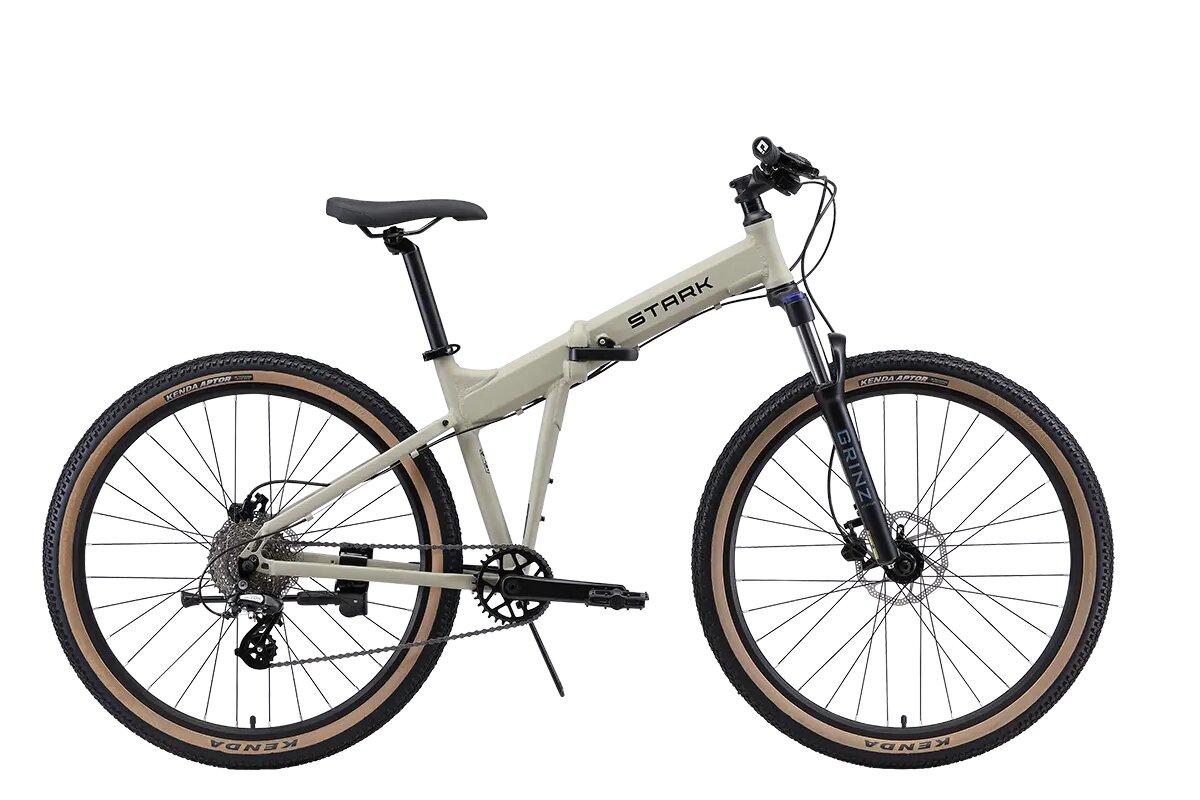 Велосипед Stark Cobra 27.2 HD 2026 бежевый матовый/черный 18" M