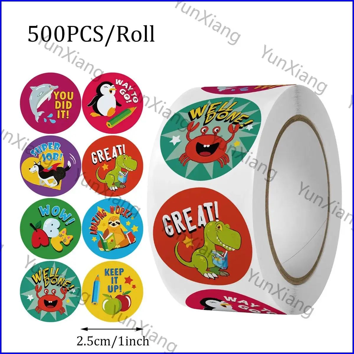 Наклейки, листов: 500