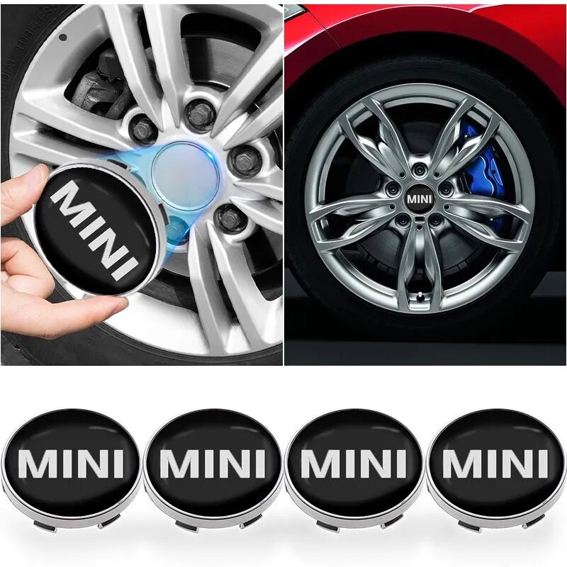 4 шт/60 мм Мини (Mini) автомобильных колпачков для ступиц